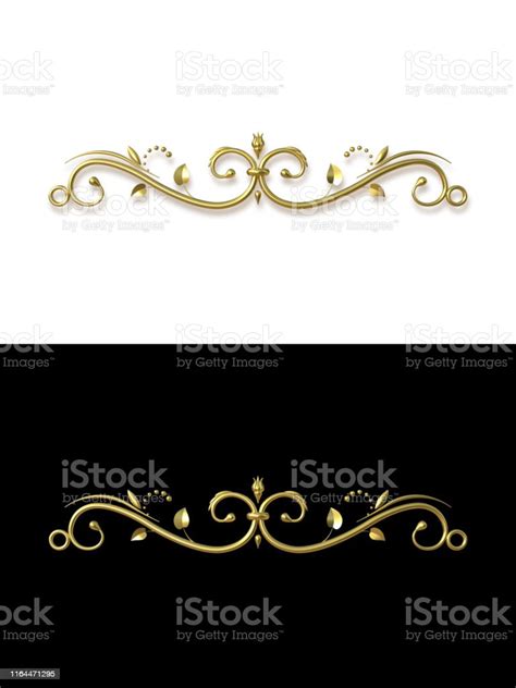 독특한 3차원 텍스트 구분 모서리 프레임 테두리 및 장식 디자인 요소 시리즈 3차원 형태에 대한 스톡 사진 및 기타 이미지 3차원 형태 금 금속 금색 Istock
