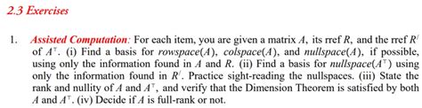 solved 2 3 exercises 1 assisted computation for each item