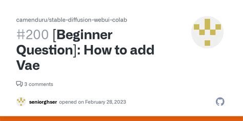 Beginner Question How To Add Vae Issue Camenduru Stable Diffusion Webui Colab Github