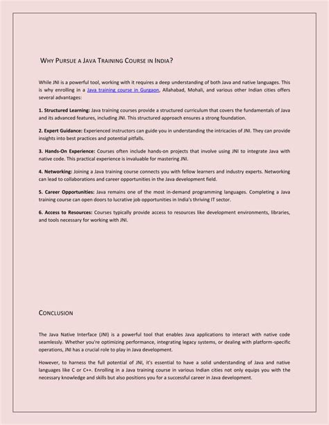 Exploring The World Of Java Native Interface 1pdf