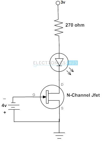Fet As A Switch Working Of Mosfet Or Jfet As A Switch Electronicshub