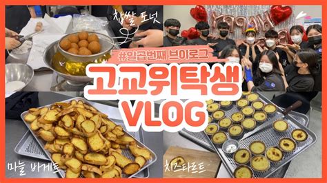Vlog7 제과제빵 고교위탁 브이로그👩🏻‍🍳동탄요리제과제빵학원dcbs 디저트반일상vlog Youtube