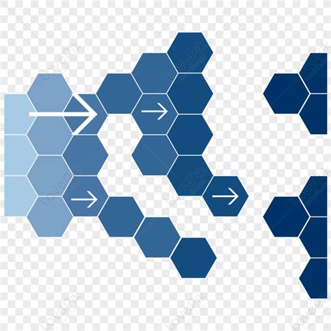 기술 육각 화살표 동적 블루과학 기술육각형하얀 Png 일러스트 무료 다운로드 Lovepik