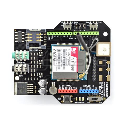 Dfrobot Gpsgprsgsm Sim908 Shield Dla Arduino V3 Botland Sklep Dla Robotyków