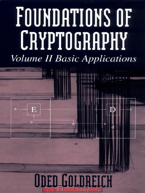 foundations of cryptography ii basic applications pdf key