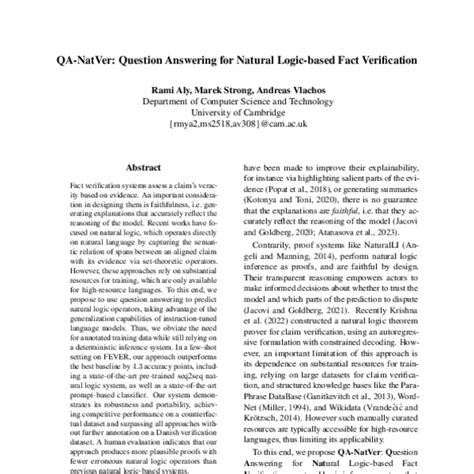 qa natver question answering for natural logic based fact verification acl anthology