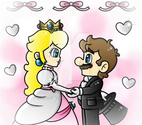 Mario And Princess Peach Art By Natsilva On Deviantart Princess Peach