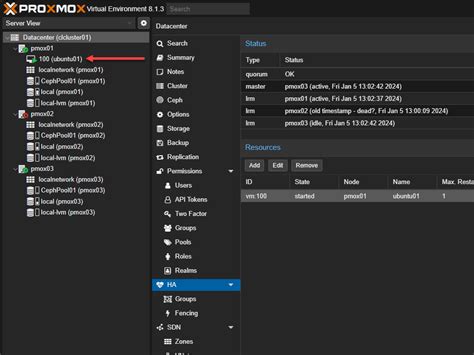 Proxmox Ha Cluster Configuration For Virtual Machines Virtualization Howto