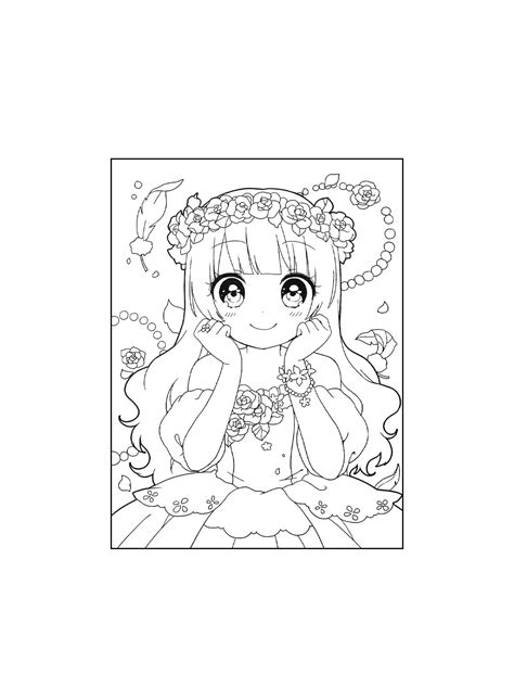 Anime Girl Coloring Pages