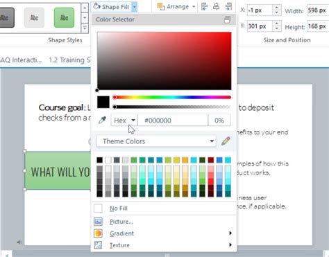 Color Selector Blocking Screen When Using Eyedropper Articulate Storyline Discussions E