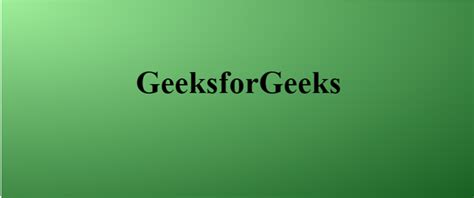 Css Radial Gradients Geeksforgeeks