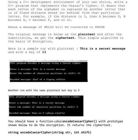 Solved Using A C Development Environment Of Your Own