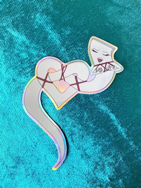Yokai Ittan Momen 5 4 X 3 7 Vinyl Mirror Sticker Etsy