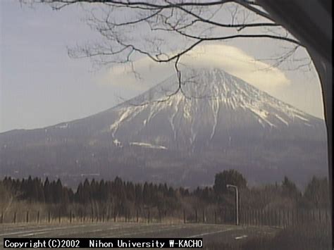 富士山カメラ観測プロジェクト 富士山の雲 笠雲