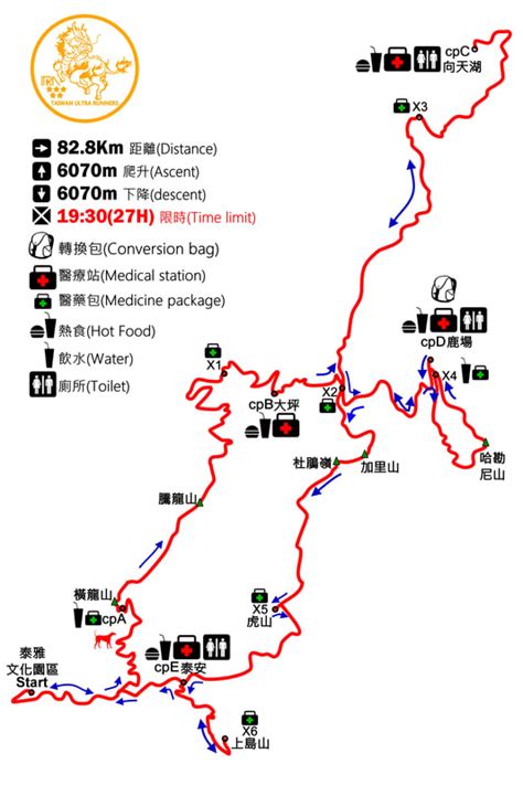 活動路線 龍虎鳳越野