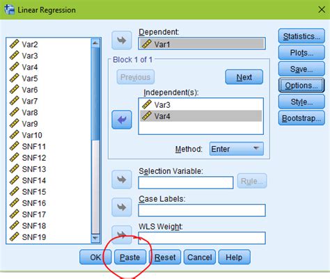 Whats That Button Do Using Spss Syntax Statistics Solutions