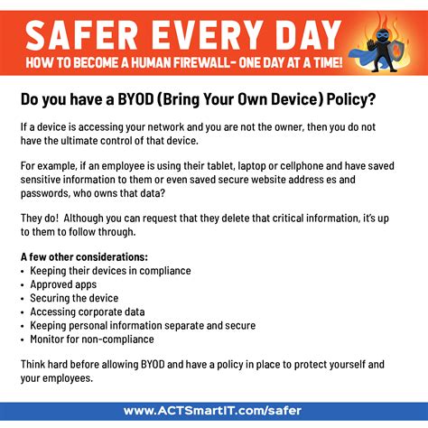 Do You Have A Byod Bring Your Own Device Policy Actsmart It