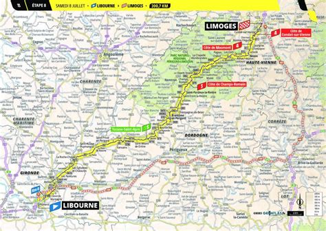 Présentation De La 8e étape Du Tour De France 2023 Libourne Limoges