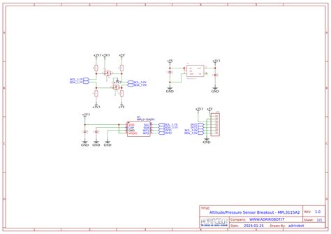 Altitudepressure Sensor Breakout Mpl3115a2 Oshwlab