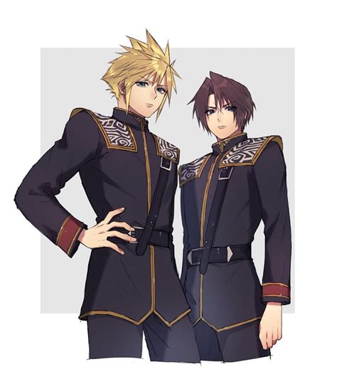 Cloud Strife And Squall Leonhart Final Fantasy And More Drawn By Ah Yoshimizu Danbooru