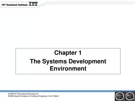 ppt chapter 1 the systems development environment powerpoint