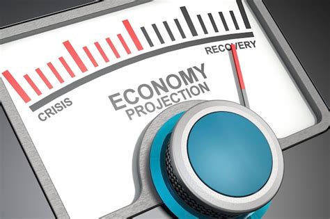 Premium Photo Indicator For Economy Projection With Knob