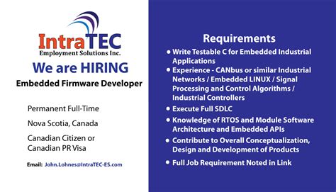 hiring embedded firmware engineer