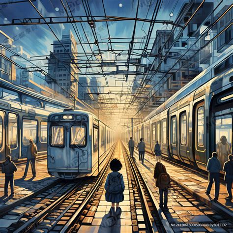 Ai创作图城市轨道交通 昵图网