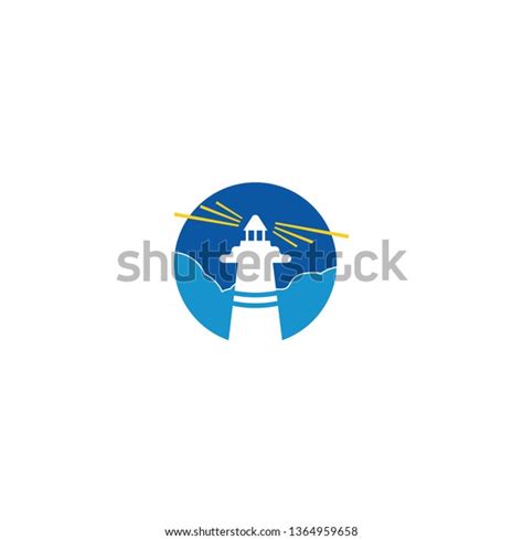 Mercusuar Logo Icon Simple Template Design Stock Vector Royalty Free 1364959658 Shutterstock
