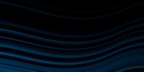 Dark Blue Vector Background With Curved Lines Abstract Illustration With Bandy Gradient Lines