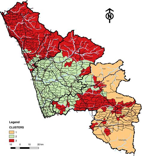 Map Of Clusters Using Hierarchical Ward Method Source Authors Map