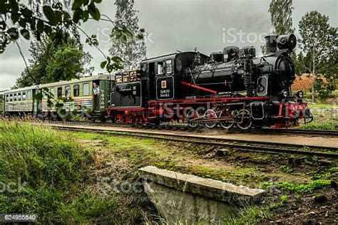 패스레인저가 있는 다리를 가로지르는 좁은 게이지 철도 증기 기관차 객차에 대한 스톡 사진 및 기타 이미지 객차 검은색 경관 Istock