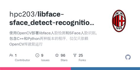 Github Hpc203libface Sfacedetect Recognition Opencv 使用opencv部署