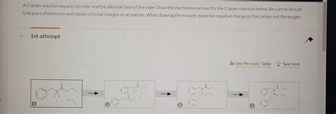 Solved A Claisen Reaction Requires An Ester And The Alkoxide