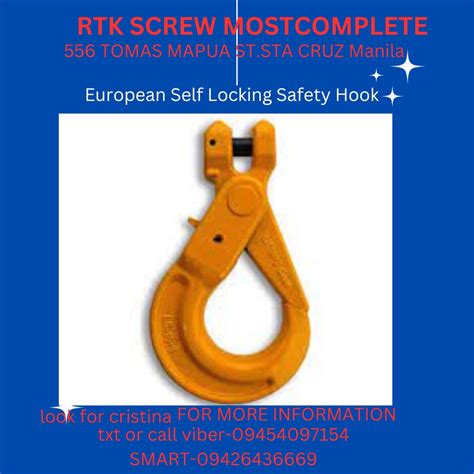European Self Locking Safety Hook On Carousell