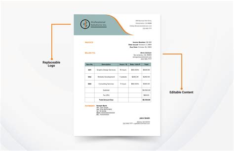 Self Employed Invoice Template In MS Word Portable Documents