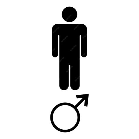Premium Vector Male Gender Icon Vector
