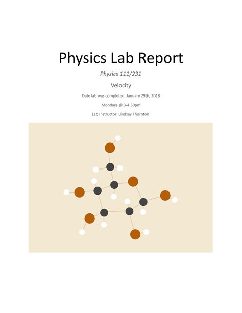 LAB PHYS Velocity Intro To Physics Lab Work PHYS N StuDocu