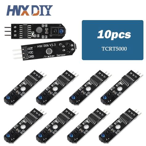 10pcs Ir Infrared Line Reflection Track Follower Sensor Tcrt5000 Obstacle Avoidanc For Arduino