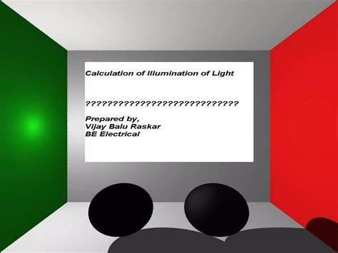 Illumination Method Of Calculation PPSX