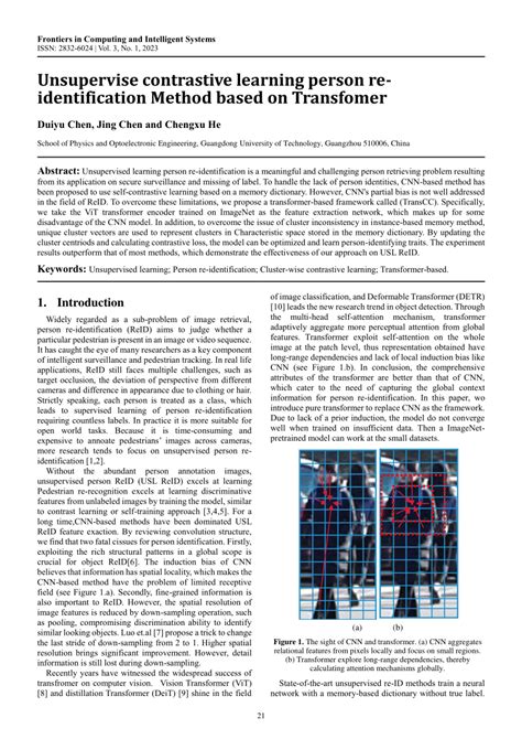 Pdf Unsupervise Contrastive Learning Person Re Identification Method Based On Transfomer