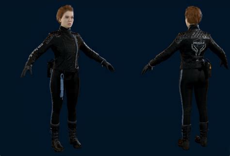 Polycount 3d Modular Texture Human 3d Character Game Vu Mapping Ue5
