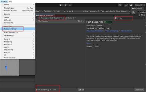 FBX Exporter Is Missing Where Is FBX Exporter Questions Answers Unity Discussions