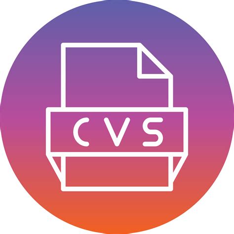 cvs file format icon 15692090 vector art at vecteezy
