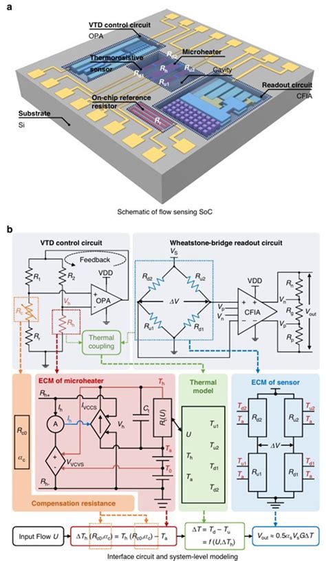 Temperature Compensation Technology For Cmos Mems Monolithic Integrated Calorimetric Flow