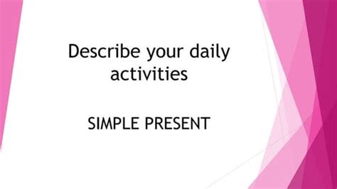 Simple Present Tense Pdf