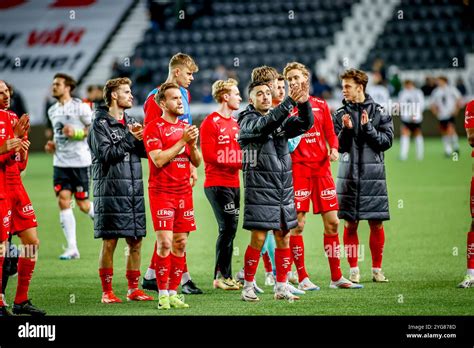 Skien Norway 3rd November 2024 Players From Sk Brann Celebrates