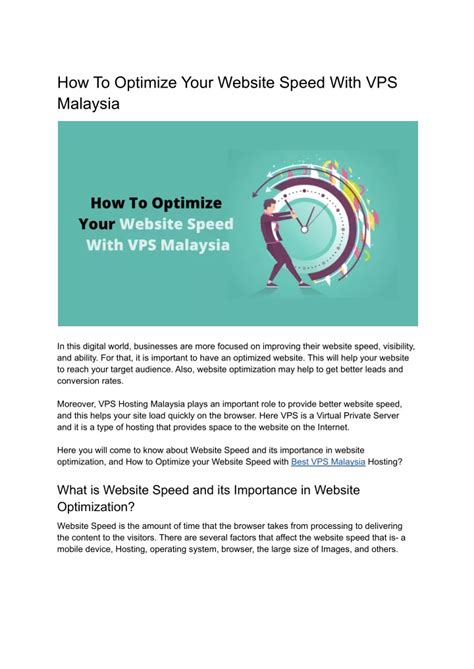 Ppt How To Optimize Your Website Speed With Vps Malaysia Powerpoint Presentation Id11572727