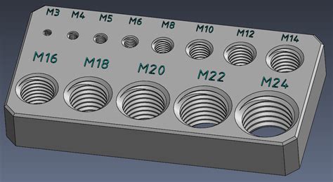 Metric Thread Testblock By Balazs Download Free Stl Model