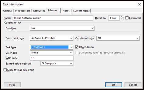 Its Easy Training Task Types In Microsoft Project
